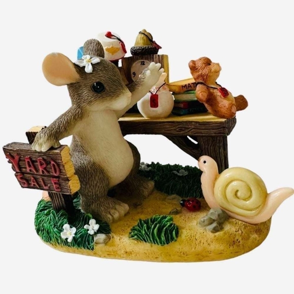 Fitz and Floyd | Other | Vintage Yard Sale Statue Charming Tails Mouse ...